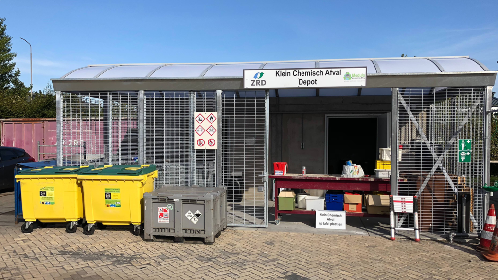 Klein chemisch afvaldepots - Modulo Milieustraten